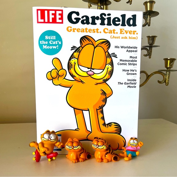 Other | Garfield Time Magazine 224 And 4 Vintage Figures 19781981 ...